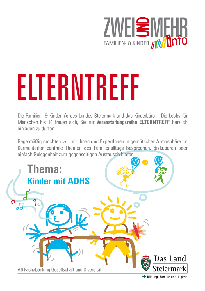 ELTERNTREFF: Kinder mit ADHS - Zwei und mehr,